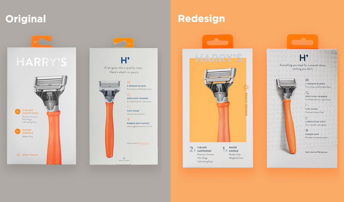 Redesign of the Month: Harry's Razors