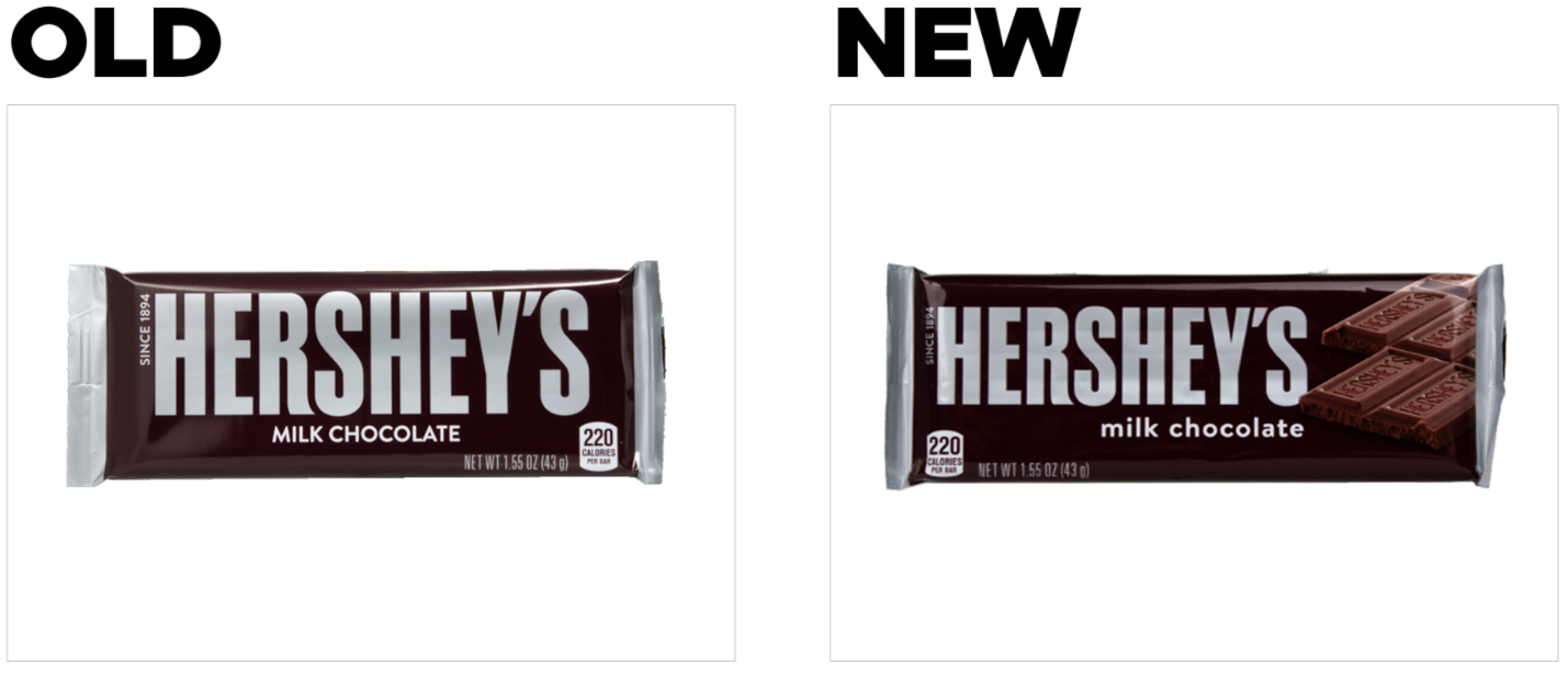 Redesign of the Month: Hershey's Chocolate Bars