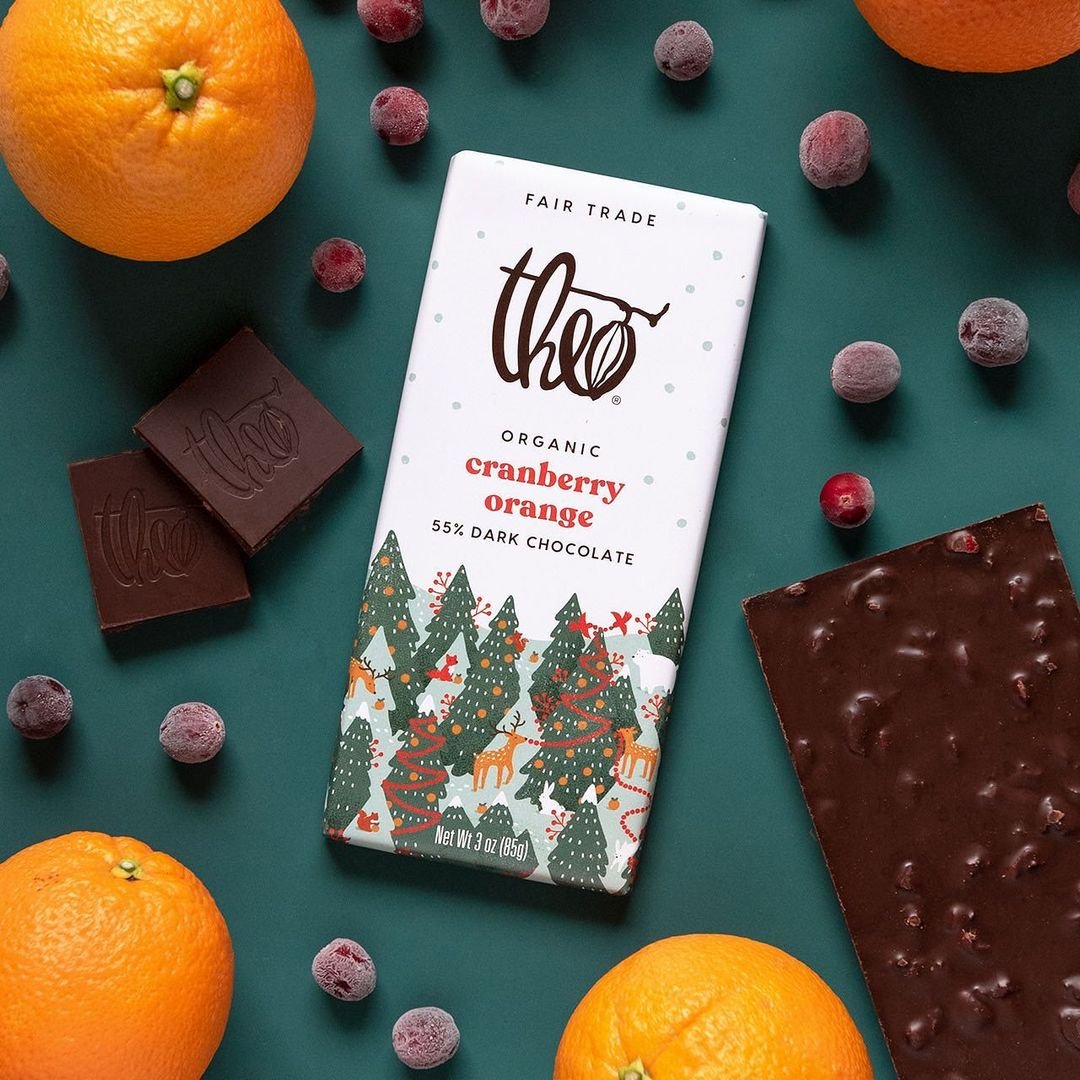Theo Chocolate's Holiday Redesign Looks Like Christmas and Tastes Like ...