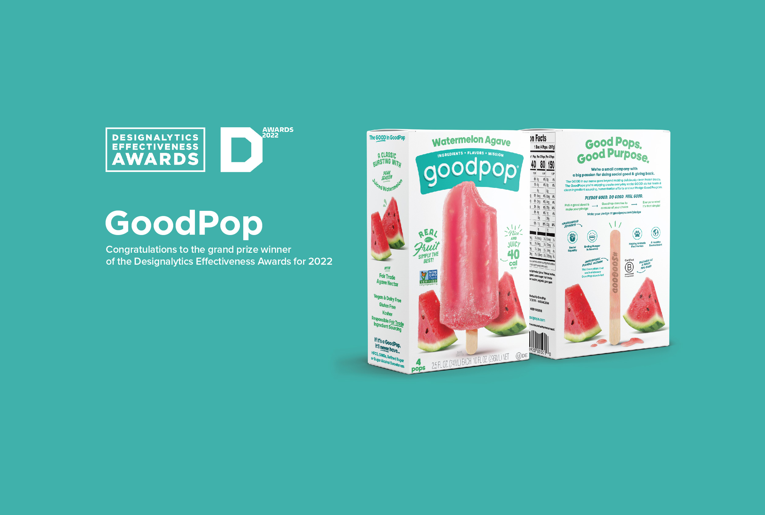 Designalytics Effectiveness Awards 2022: GoodPop Snags Grand Prize